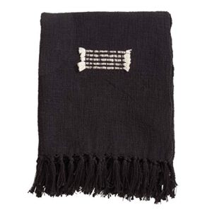 saro lifestyle fringe line throw blanket