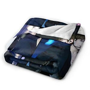 Blanket Jungkook Soft Flannel Fleece Throw Blanket Soft Flannel All-Season Room Decoration Carpets (50"x40")