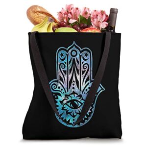 Hamsa hand, protection symbol, lucky charm, all seeing eye Tote Bag