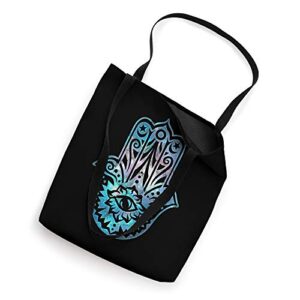 Hamsa hand, protection symbol, lucky charm, all seeing eye Tote Bag