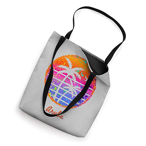 Aruba Island Palm Tree Sunset Caribbean Souvenir Tote Bag