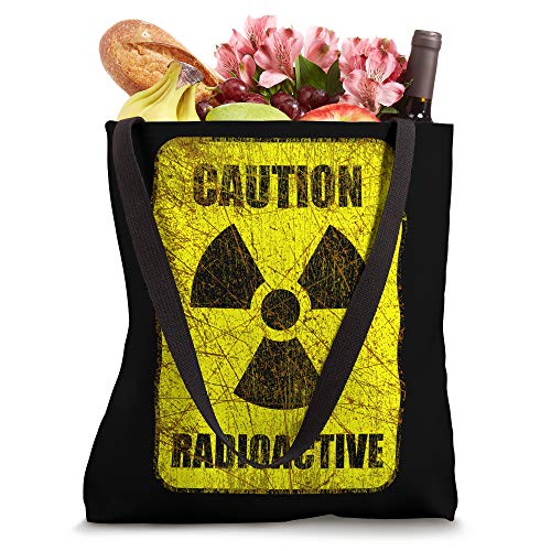 Caution Radioactive Radiation Hazard Nuclear Sign Tote Bag