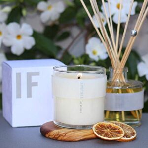 APOTHIA - IF Candle | Modern White Floral & Citrus | Naturally Derived Soy Wax Blend | Cruelty-Free Candle | Up to 60 Hour Long Burn Time | 9 oz