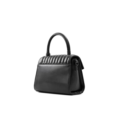 ALDO Women's Erilissax Top Handle Bag, Black/Black