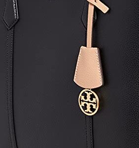 Tory Burch Women's Perry Triple Compartment Tote, Black, One Size