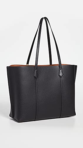 Tory Burch Women's Perry Triple Compartment Tote, Black, One Size