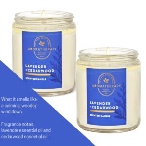 Bath and Body Works Lavender Cedarwood (7oz/ 198 g) 2-Piece Pack Single Wick Candle