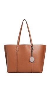 tory burch women’s perry triple compartment tote, light umber, brown, one size