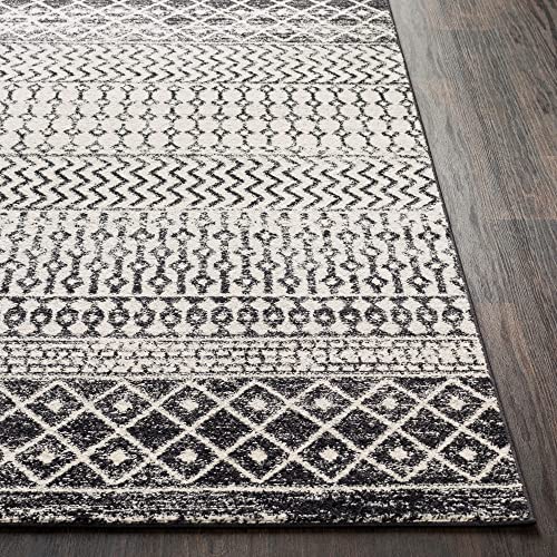 Artistic Weavers Chester Boho Moroccan Area Rug,7'10" x 11',Black