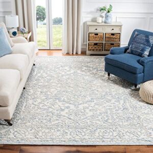 safavieh trace collection 8′ x 10′ ivory/blue trc302m handmade premium wool area rug