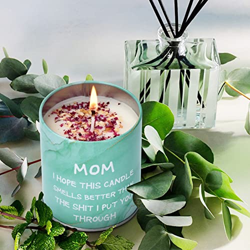 Scented Candles Gifts for Mom from Daughter, Son - Mothers Day Gifts - Mom Gifts, Unique Gifts for Women - Funny Birthday Christmas Gifts for Mom- Gardenia Scented Candles,9 oz