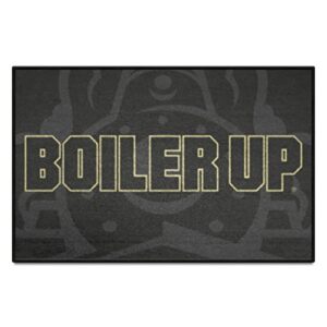 fanmats 33417 purdue university starter mat accent rug – 19in. x 30in. slogan starter mat