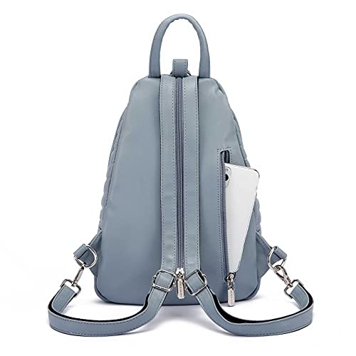 Small Backpack Purse for Women, Backpack Handbags Fashion Leather Purse with Convertible Shoulder Strap (blue)