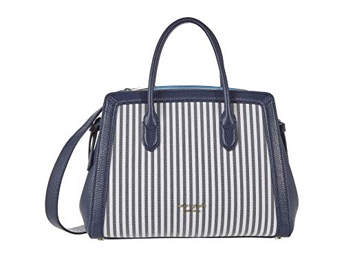 Kate Spade New York Knott Stripe Medium Satchel Blazer Blue Multi One Size