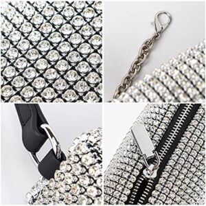 Bling Bling Crystals Evening Clutch Bag for Women Girls Sparkling Crossbody Bag Wedding Prom Party Club Purses Handbags