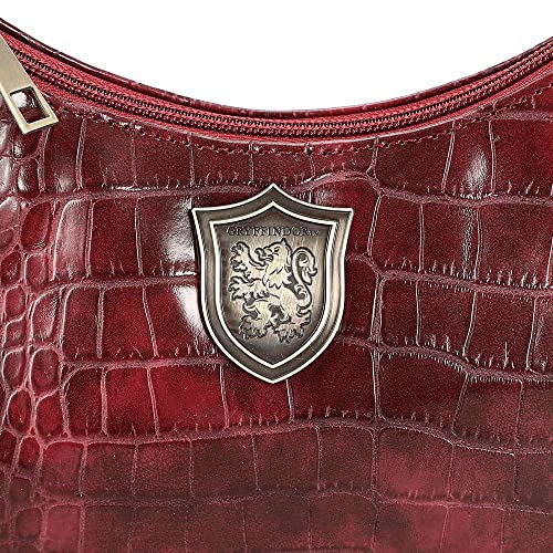 Harry Potter Gryffindor Croco Handbag With Metal Badge