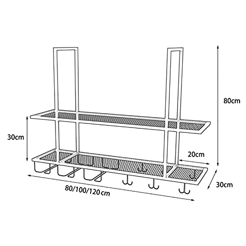 JHHL Ceiling Shelf Hanging, for Storage Wine Glass Bottle，Wall Mounted Storage Shelves, Book Shelf Organizer Display Rack for Bedroom/Bathroom/Living Room/Kitchen