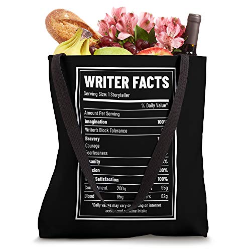 Writer Gift Facts Storyteller Story Author Screenwriter Tote Bag