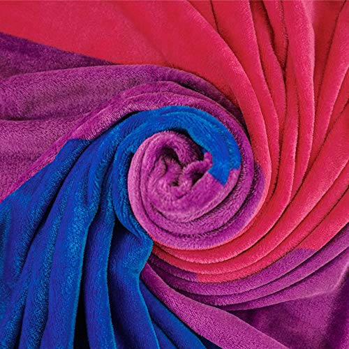 Infinity Republic Bisexual Pride Super Plush Blanket - 50x60 Soft Throw Blanket - Perfect for Cuddle Season!