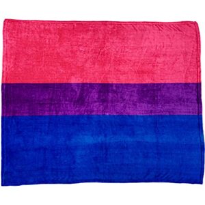 Infinity Republic Bisexual Pride Super Plush Blanket - 50x60 Soft Throw Blanket - Perfect for Cuddle Season!