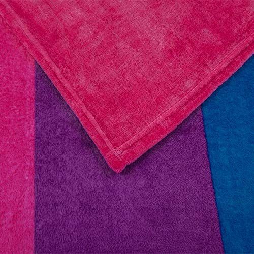 Infinity Republic Bisexual Pride Super Plush Blanket - 50x60 Soft Throw Blanket - Perfect for Cuddle Season!