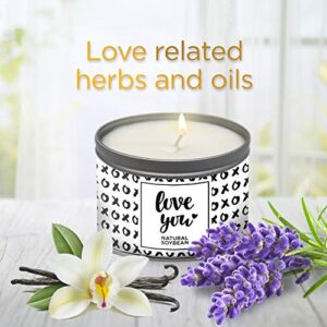 Mag 101 Love Candle | Long Lasting All Natural Aromatherapy Candle for Love, Romance, Relationships, Couples - 35 Hour Burn Time | Vanilla, Lavender, Rose, Jasmine & Lilac | Natural Soybean Wax - 6oz