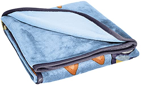 Jay Franco Bluey Again Throw Blanket - Measures 46 x 60 inches, Kids Bedding - Fade Resistant Super Soft Fleece (Official Bluey Product)