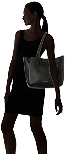 Calvin Klein Millie Novelty Tote, Black/Black