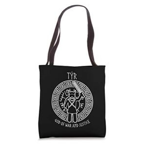 god of war | nordic gods viking gifts norse mythology tyr tote bag