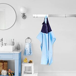 Jay Franco Bluey Piggyback Bath/Pool/Beach Hooded Poncho - Super Soft & Absorbent Cotton Towel, Measures 22 x 22 Inches (Official Bluey Product)