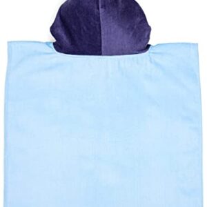 Jay Franco Bluey Piggyback Bath/Pool/Beach Hooded Poncho - Super Soft & Absorbent Cotton Towel, Measures 22 x 22 Inches (Official Bluey Product)