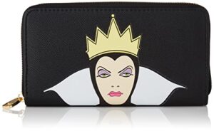 disney snow white evil queen zip around clutch purse