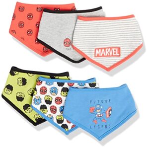 amazon essentials disney | marvel | star wars baby bibs, marvel friends,one size