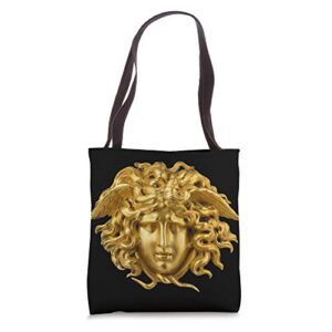 medusa head snake hair cool greek myth gorgon medusa tote bag