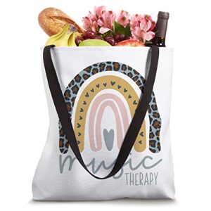 Music Therapy Rainbow MT Therapist Tote Bag