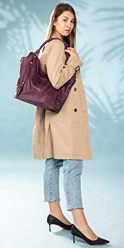 Tote Bag for Women PU Leather Shoulder Bags Fashion Hobo Bags Large Purse and Handbags with Adjustable Shoulder Strap