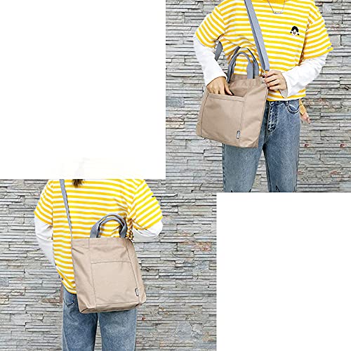 TOPTIE Canvas Tote Shoulder Bag Handle Purse Satchel Hobo Bag, Yellow Crossbody Bag for School Work Shopping