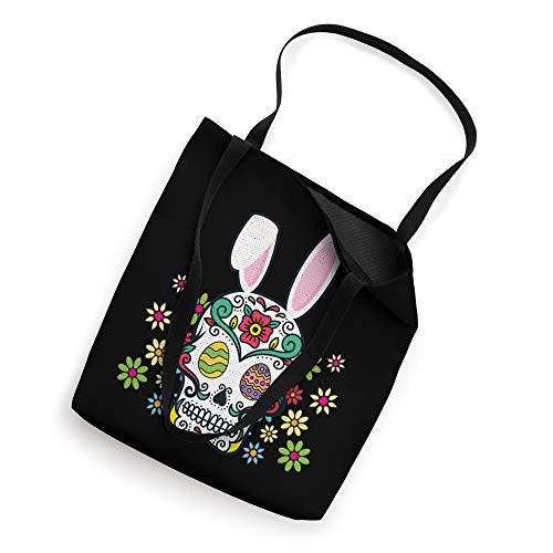 Sugar Skull Happy Easter Bunny Ears Cute Tote Bag