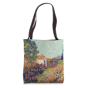 landscape van gogh canvas aesthetic tote bag