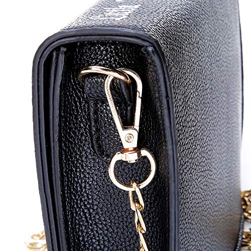 Unknown Magic Book Crossbody Bag, Girl Leather Chain Shoulder Bag Shoulder Bag, Black, One Size