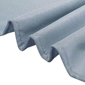 Efavormart 90x132 Dusty Blue Wholesale Rectangle Polyester Tablecloth Linen Wedding Party Restaurant Tablecloth