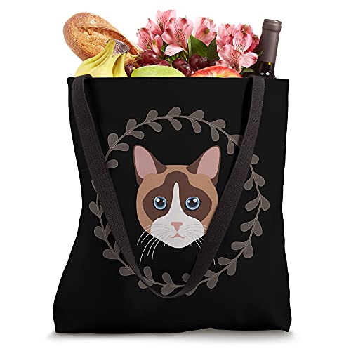 Snowshoe Siamese Cat Tote Bag