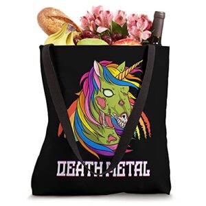 Death Metal Unicorn Magical Goth Genre Music Trick Or Treat Tote Bag