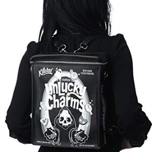 Killstar Unlucky Charms Cereal Grim Reaper Punk Gothic Backpack Purse KSRA001618 Medium