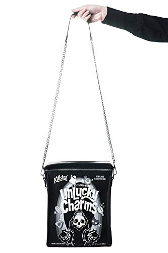 Killstar Unlucky Charms Cereal Grim Reaper Punk Gothic Backpack Purse KSRA001618 Medium