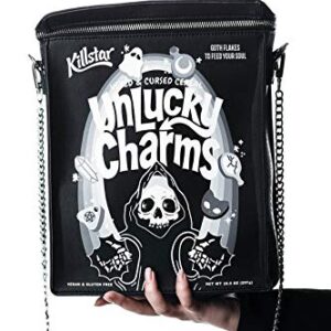 Killstar Unlucky Charms Cereal Grim Reaper Punk Gothic Backpack Purse KSRA001618 Medium