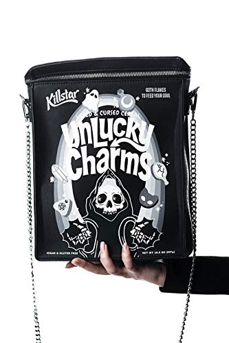 Killstar Unlucky Charms Cereal Grim Reaper Punk Gothic Backpack Purse KSRA001618 Medium