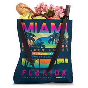 Cool Miami Beach Outfit, I Love Miami, Miami Graphic Design Tote Bag