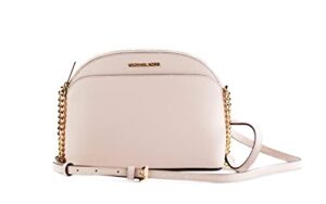 michael kors jet set travel medium dome crossbody bag in powder blush