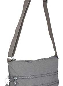 Kipling Alvar Crossbody Bag, Dusty Grey Rim, One Size